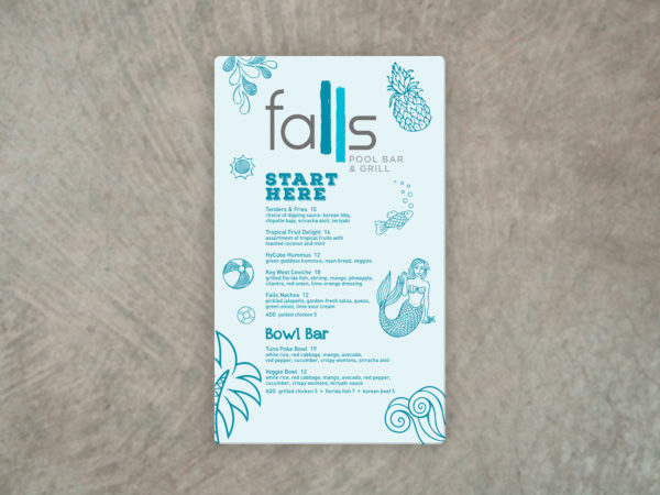 Pool Menu (#0077) - Cleveland Menu Printing