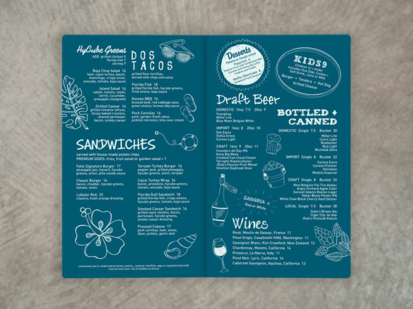 Pool Menu (#0077) - Cleveland Menu Printing