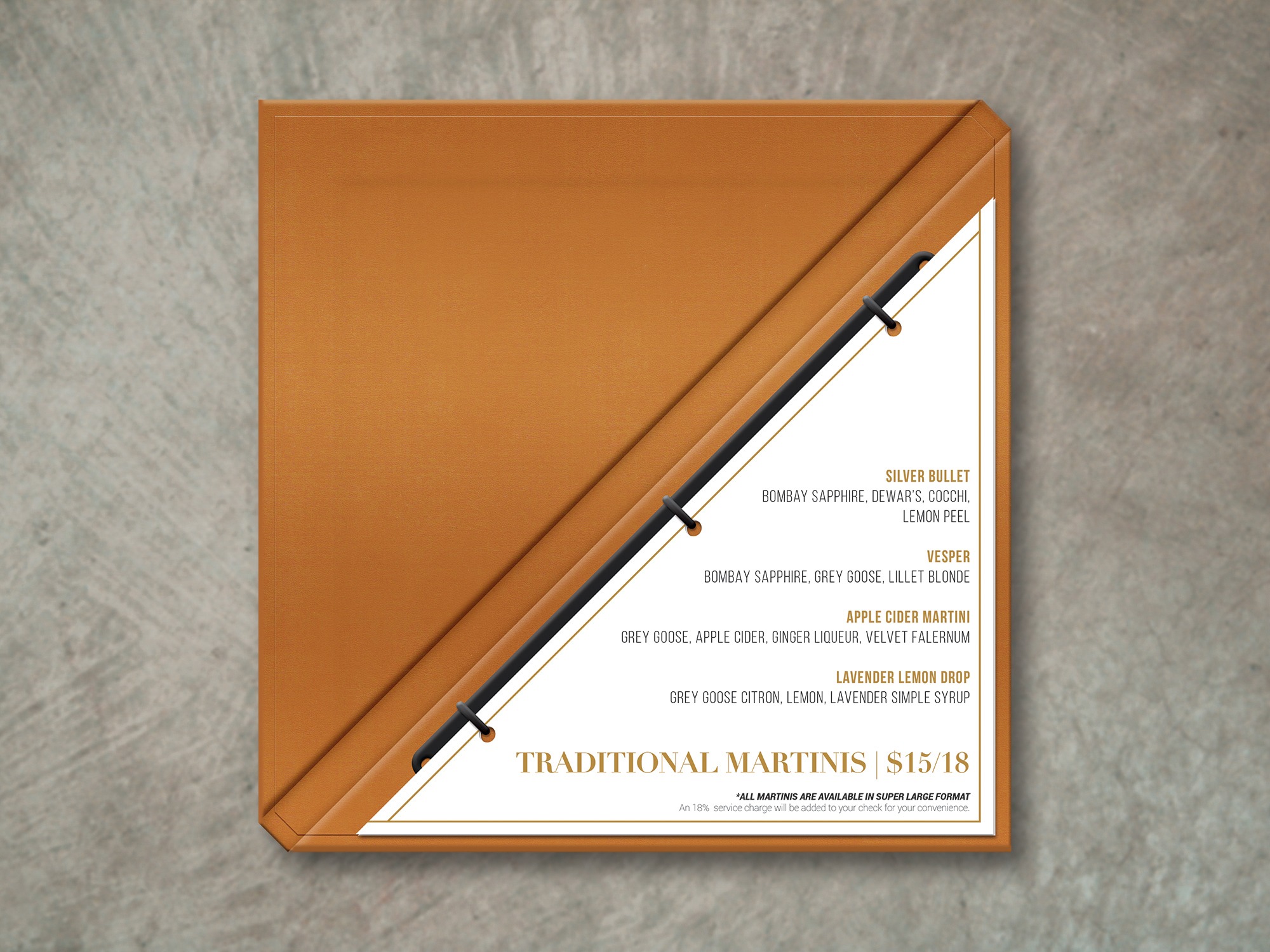 Bar / Cocktail / Dessert Menu (#0172) - Cleveland Menu Printing