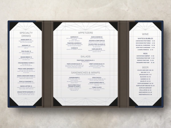Gate-Fold (#0201) - Cleveland Menu Printing