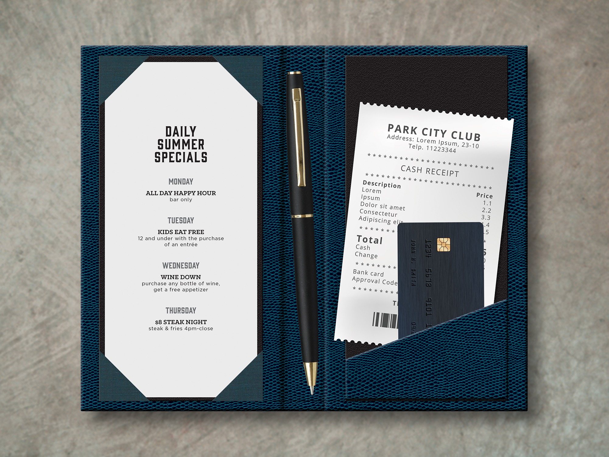Check Presenter (#0040) - Cleveland Menu Printing