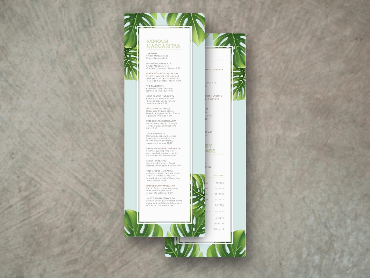 Pool Menu (#0225) - Cleveland Menu Printing
