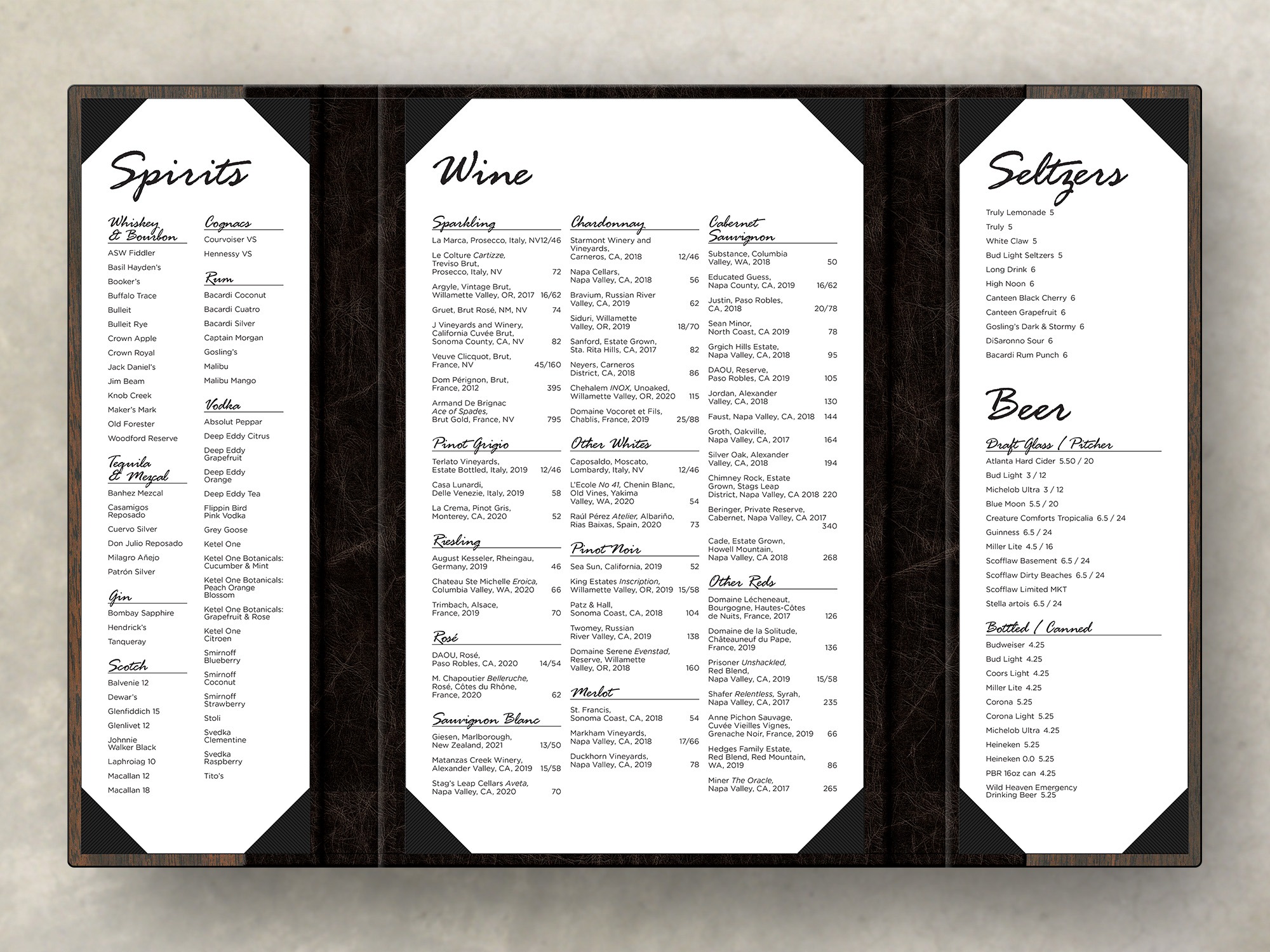 Gate-Fold (#0272) - Cleveland Menu Printing