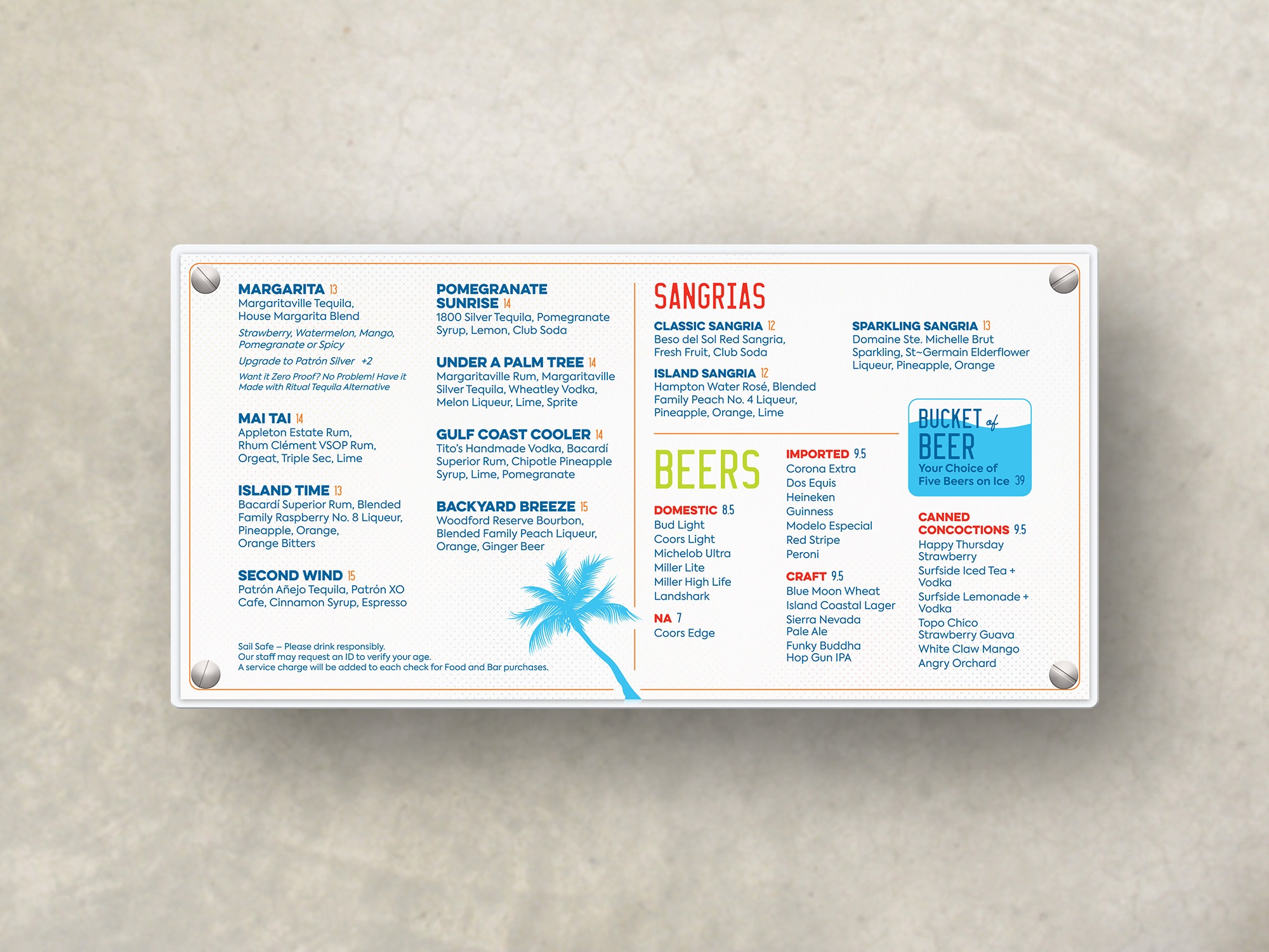 Menu Board (#0283) - Cleveland Menu Printing